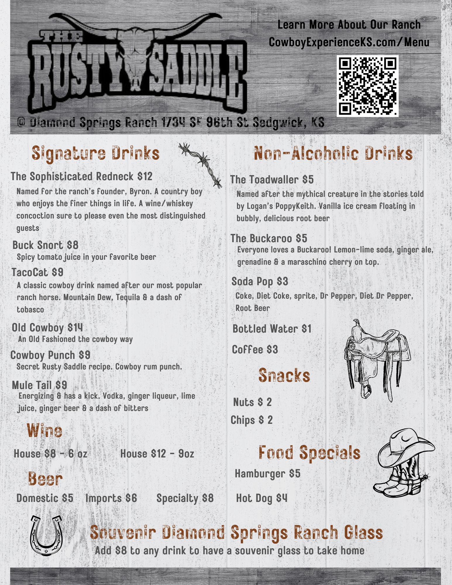 The Rusty Saddle – The Cowboy Experience